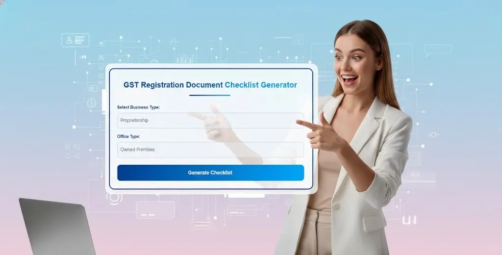 Free GST Registration Document Checklist Tool- Taxbizmantra