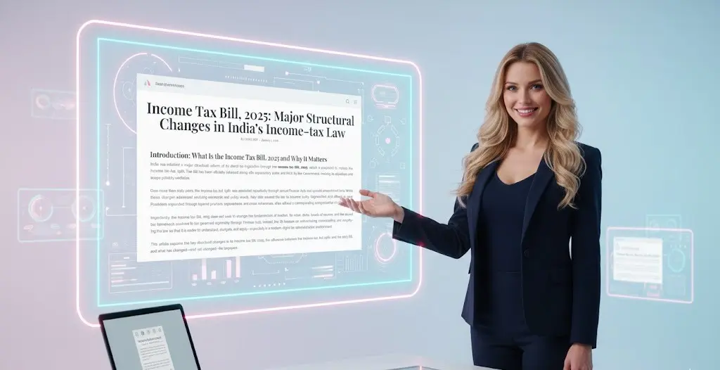 Income Tax Bill, 2025: Major Structural Changes In Income Tax